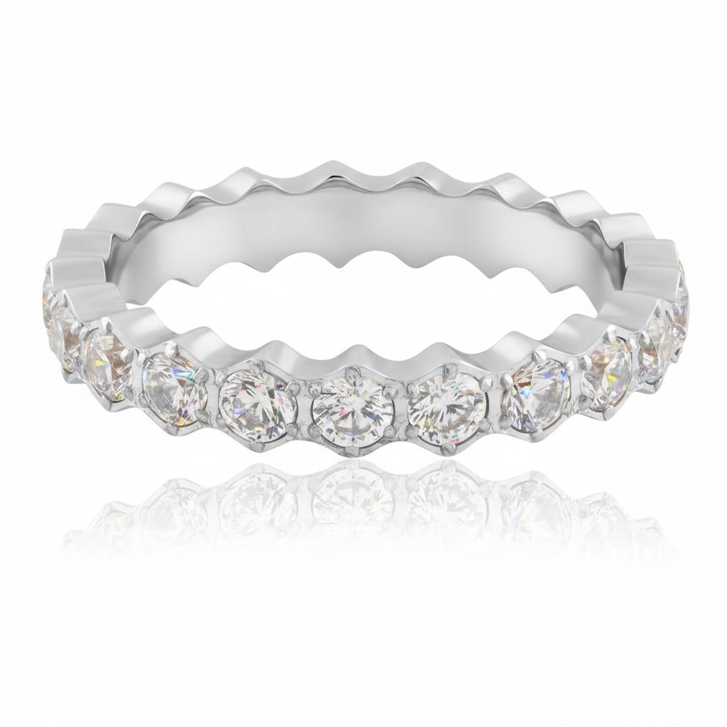 Holly Cubic Zirconia Ring | Silver